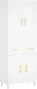 Skříň highboard bílá 69,5 x 34 x 180 cm kompozitní dřevo 3199865
