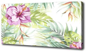 Wallmuralia Foto obraz na plátně do obýváku Havajské květiny 100x50