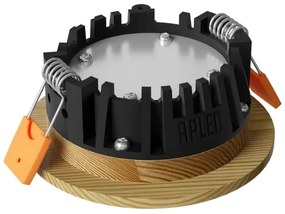 APLED - LED Podhledové RONDO WOODLINE LED/3W/230V 4000K pr. 9 cm borovice masiv