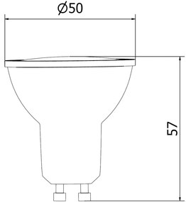 Mexen Nova, LED žárovka GU10, 8W, teplá - 3000K, 840 lm - L108-GU10-0830-01