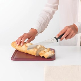 Brabantia TASTY+ Nůž na pečivo 33 cm tmavě šedá