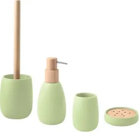 Spirella SVEN dávkovač mýdla matně matcha / polyresin / dřevo / 260 ml