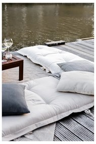 Tmavě šedý variabilní futon vhodný do exteriéru Karup Design OUT™ Sit&amp;Sleep Dark Grey