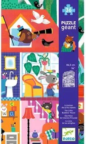 DJECO Puzzle Dům malých kamarádů / 36 dílků / od 3 let