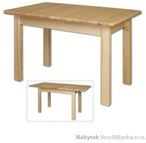 dřevěný jídelní rozkládací stůl borový z masivního dřeva borovice ST101 pacyg