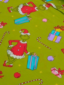 Sinsay - Bavlněný vánoční povlečení s potiskem Grinch - neonová