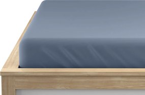 Bavlněné prostěradlo s gumou STANDARD 90 x 200 cm modré