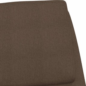 Relaxační křeslo hnědé textil 341315