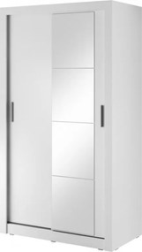 Casarredo - Komfort nábytek Šatní skříň 06 ARTI 120 bílá/zrcadlo