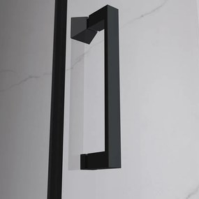 BPS-koupelny Čtvercový sprchový kout HYD-OK04B 80x80 černá/transparent