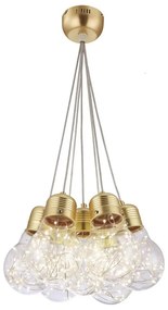 Klausen 142007 - LED Lustr na lanku BULBS LED/30W/230V zlatá