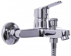 Erga Astat, nástěnná vanová baterie s ruční sprchovou soupravou, chromová, ERG-YKA-BW.ASTAT-W-CHR