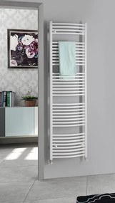 Aqualine Aqualine, DIRECT topné těleso s bočním připojením 600x1680 mm, černá matná, ILR66B
