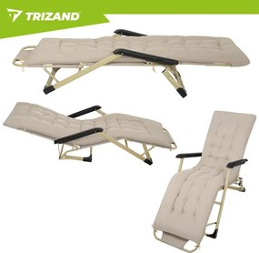 Skládací zahradní lehátko 60x177x30cm Trizand