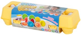 Creative Corner Vzdělávací třídička puzzle odpovídá tvarům ovocných vajíček 12ks