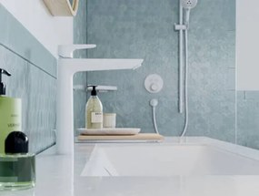 Hansgrohe Talis E, vysoká umyvadlová baterie 240 s odtokovou soupravou s táhlem, zlatá lesklá, 71716990