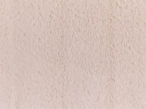 Sada 2 plyšových polštářů 45 x 45 cm světle růžová PUMILA Beliani