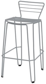 ISIMAR - Barová židle MENORCA nízká - světle šedá