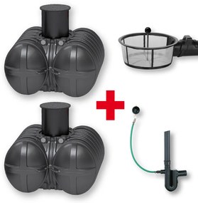 Retenční nádrž Roth s filtrem, 100 % retence O 10 000 l 1135009445