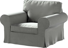 Potah na křeslo IKEA Ektorp barva šedá látka lesklé, sametová
