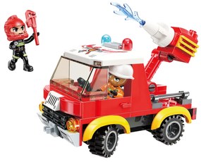 Qman Mine City Fire Line W12011-1 Lehký hasičský vůz