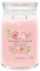 Yankee Candle Signature svíčka velká Fresh Cut Roses, 567g