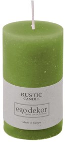 Zelená svíčka Rustic candles by Ego dekor Rust, doba hoření 38 h