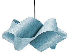Designové svítidlo z dřevěné dýhy Swirl  Designové svítidlo z dřevěné dýhy Swirl Barva rozety: Černá, Dekor: Mořská modř, Průměr a výška: ø 540 mm x…