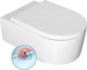 Isvea Sistema A závěsná WC mísa 36 x 53,5 cm Rimless keramika bílá 10SL02001