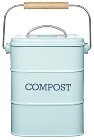 Kitchen Craft - plechový kompostér Living Nostalgia, modrý