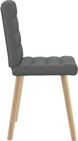 Otočné jídelní židle 6 ks tmavě šedé textil 3315462