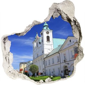 Wallmuralia Fototapeta díra na zeď 3D Řešov Polsko 75x75 cm