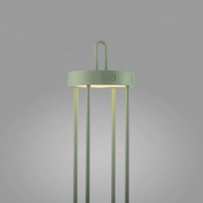 LD 19301-43 ANSELM LED stolní lampa na baterie zelená 50cm dotykový stmívač IP44 zahradní svítidlo 2700K - JUST LIGHT