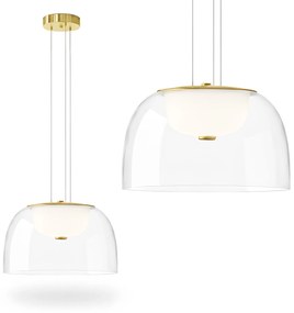 Toolight Toolight, LED závěsné svítidlo 12W, 4000K, 1000lm, APP1690-1PC B, zlatá, OSW-04370