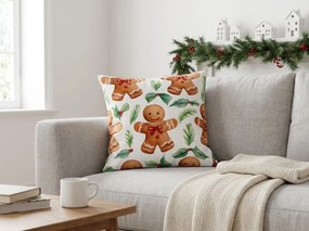 Flanelový povlak na polštář MERRY GINGER 45x45 cm, barevný