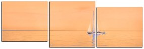 Obraz na plátně - Plachetnice na moři - panoráma  5248FE (90x30 cm)
