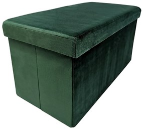 Skládací taburet PERFECT DUO 60x30 cm tmavě zelený