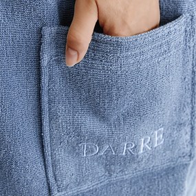 Pánský bavlněný froté kilt do sauny a wellness Comfort tmavě modrý