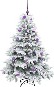 Umělý vánoční stromeček s 150 LED diodami Bílá 150 cm PE a PVC 3397607