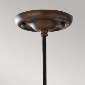 Retro lustr Elstead Urban Renewal 1xE27 Bronz