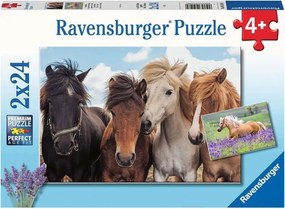Ravensburger 05148 fotky koní 2x24 dílků