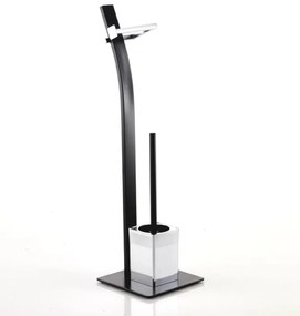 Tomasucci Multifunkční stojan do koupelny SAYO 70x20x20cm,černý