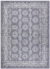 Dywany Łuszczów, Kusový koberec Sion Sisal Ornament 2832 blue/pink/ecru – na ven i na doma, 140x190, šedá, chodba / předsíň