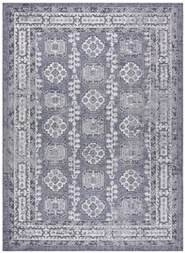 Dywany Łuszczów, Kusový koberec Sion Sisal Ornament 2832 blue/pink/ecru – na ven i na doma, 140x190, šedá, chodba / předsíň