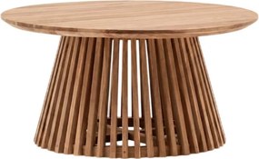 Konferenční stolek z teakového dřeva Kave Home Irune, ⌀ 80 cm
