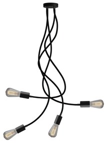 creative cables Flex 90, stropní flexibilní svítidlo, se závitem ST64 Barva: Černá