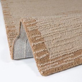 Ručně tkaný vlněný koberec v přírodní barvě 140x200 cm Harris Modula Wool – Flair Rugs
