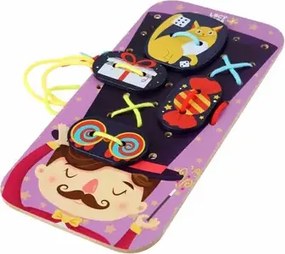 Lucy  Leo Kouzelník dřevěný šněrovací provlékací set / od 3 let