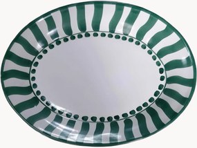 Ručně vyrobený servírovací talíř Rayure Sole