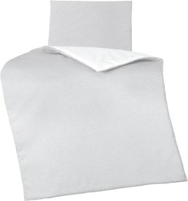 Bellatex Peřinka a polštářek pro kojence Šedá,Bílá 75x100 cm, 42x32 cm